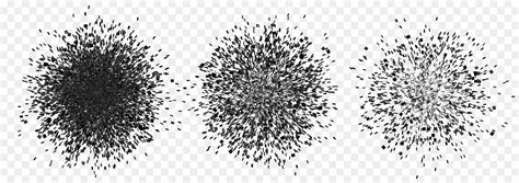 Premium Vector Set Of Exploded Particles In Black Vector Shatter