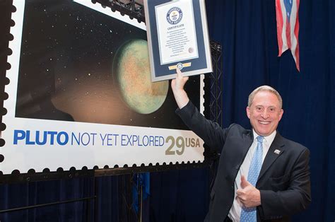 Pluto Stamp Aboard Nasas New Horizons Probe Sets Guinness World Record
