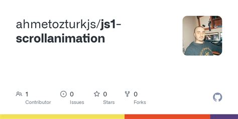 Github Ahmetozturkjsjs1 Scrollanimation