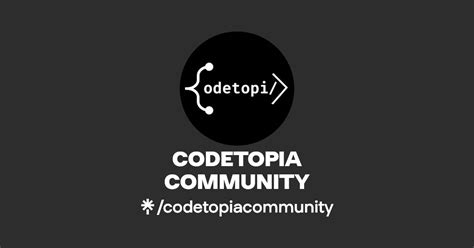 codetopia community twitter instagram tiktok linktree