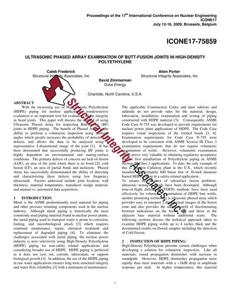 PDF ULTRASONIC PHASED ARRAY EXAMINATION OF Phased Array Examination ULTRASONIC PHASED
