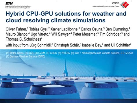 [ppt] Hybrid Cpu Gpu Solutions For Weather And Cloud Resolving