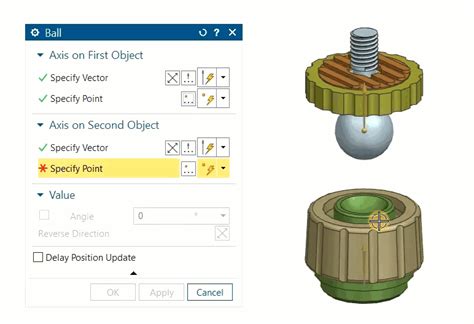How To Create Ball Joint In An Assembly Nx Version I Get It By Tata Technologies