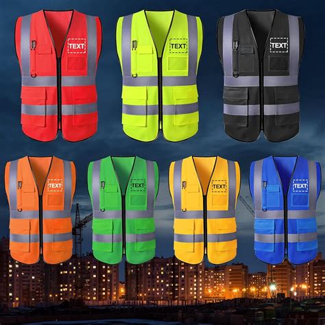 Hi Vis Vest Custom High Visibility Safety Vest With Reflective Strips