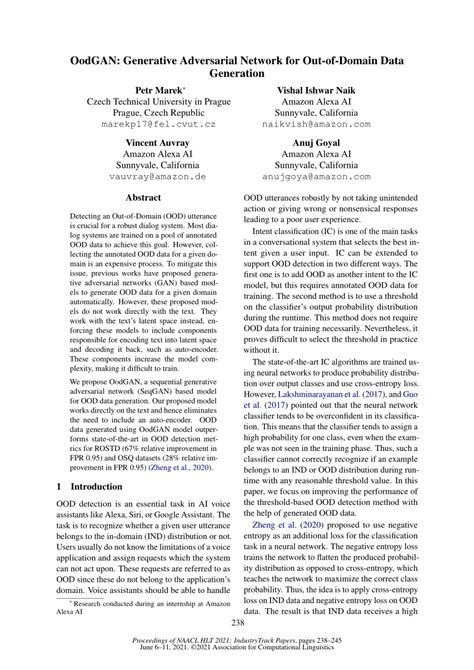 Pdf Oodgan Generative Adversarial Network For Out Of Domain Data Generation