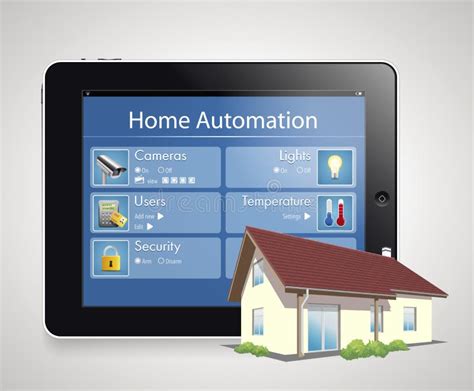 Smart Home Automation Technology Icons Set Stock Vector Illustration