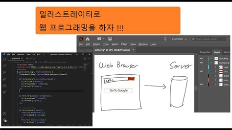일러스트레이터 자바스크립트 03 일러스트레이터로 웹 프로그래밍을 하자~~ Youtube