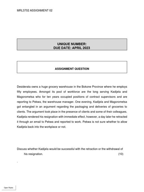Mrl3702 Assignment 02 2023 S1 Pdf Pdf