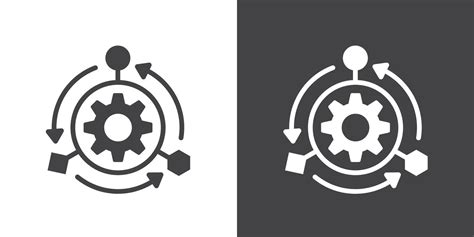 Workflow Process Icon Thin Line Illustration Set Vector Art At Vecteezy