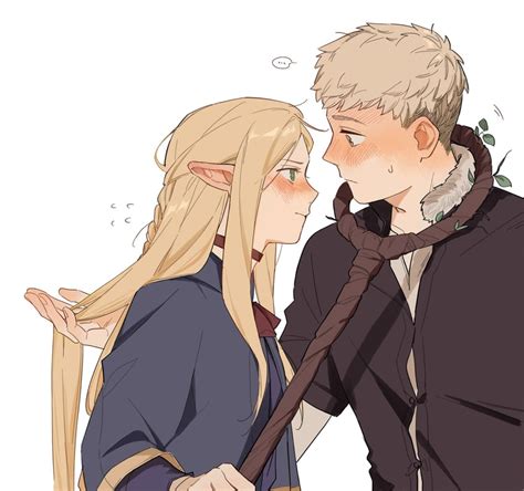 Marcille Donato And Laios Touden Dungeon Meshi Drawn By Loading Oio Danbooru