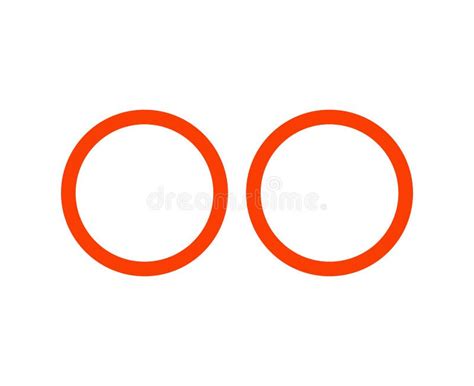 Circle Shape Outline Stroke Orange Symbol Element Vector Stock Vector Illustration Of Cover