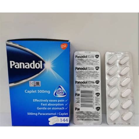 Panadol Paracetamol Capsule Tahan Sakit 500mg 12s36s Shopee Malaysia