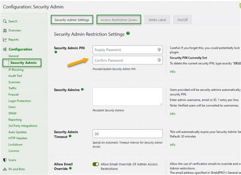 Shield Security Wordpress Plugin Enabling Security Admin Wordpress
