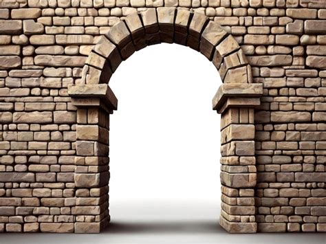 Premium Vector Vector Ancient Stone Archway Illustration Isolated