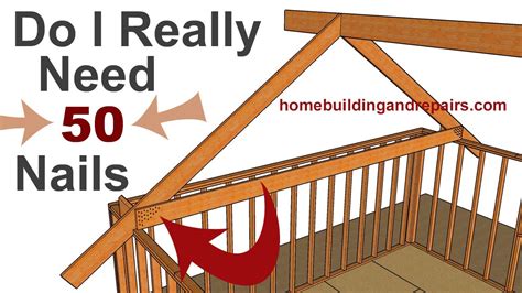 How Many Nails You Might Need To Connect Ceiling Joist Roof Rafters