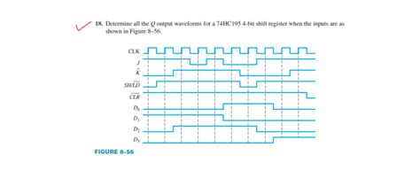 18 ﻿determine All The ﻿q ﻿output Waveforms For