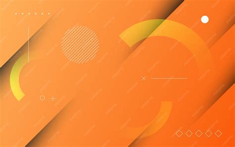 Premium Vector Minimal Abstract Orange Gradient Color Dynamic Composition Elements Geometric