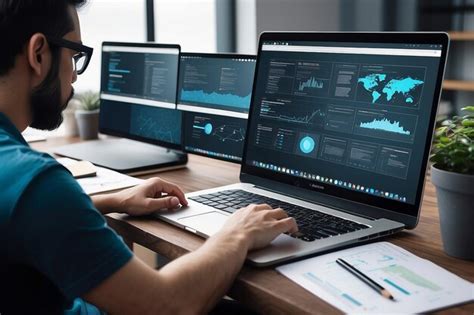 Panorama Shot Of Frontend Developer Team Brainstorming Ui And Ux Designs Premium Ai Generated