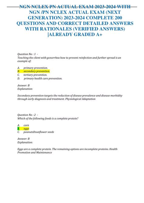 Ngn Nclex Pn Actual Exam Newest 2025 With Ngn Pn Nclex Actual Exam Next Generation Complete
