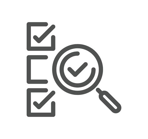 Inspection Related Icon Outline And Linear Vector 25419471 Vector Art At Vecteezy