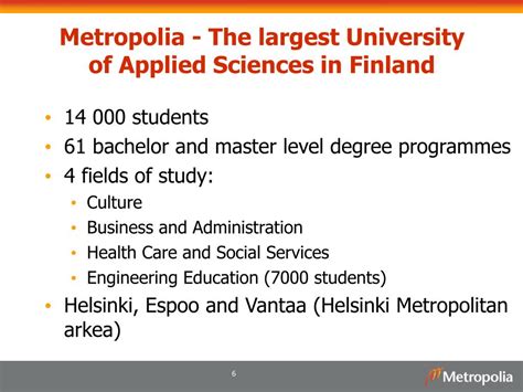 Ppt Helsinki Metropolia University Of Applied Sciences Powerpoint