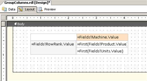 Reporting Services 2005 Group Into Columns Stack Overflow
