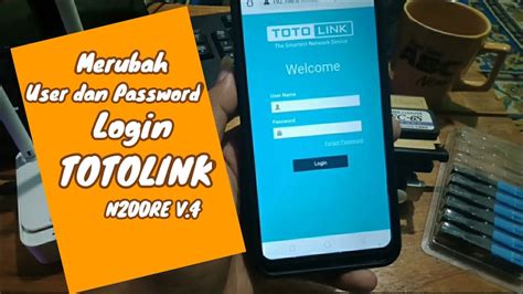 Merubah Username Dan Password Log In Totolink N200re V4 Youtube