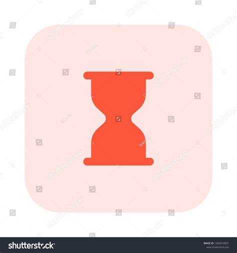 Loading Hourglass Symbol Computer System Interface Stock Vector