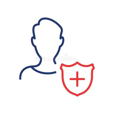 Protection Of People Line Icon Privacy Outline Icon Employee Security