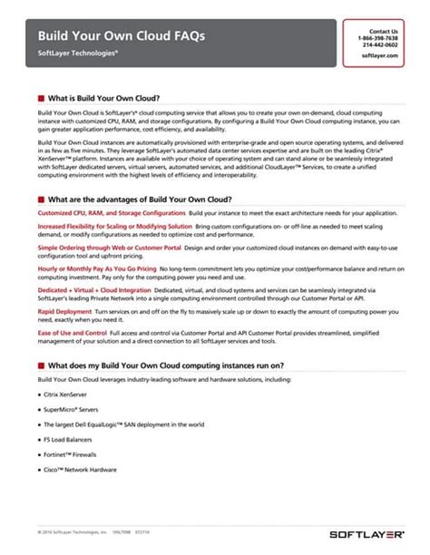 build your own cloud byoc faq pdf