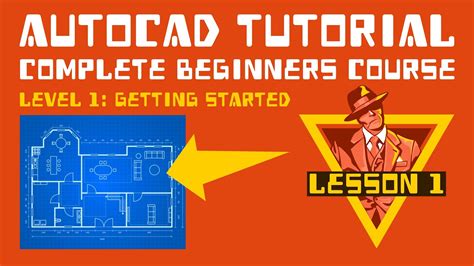 Autocad Tutorial Lesson 1 1 Complete Beginners Course Youtube