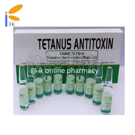 Tetanus Antitoxin 1500iu Per Ampoule Ik Online Stores