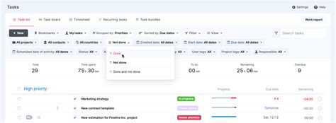 Task List Scoro Help Center