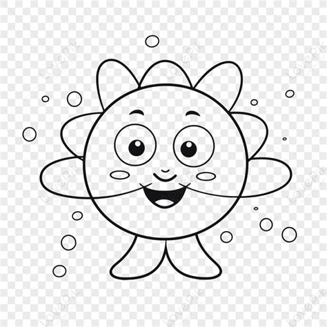 귀여운 작은 태양 색칠 페이지 개요 스케치 드로잉 벡터표정전자 개요 Png 일러스트 무료 다운로드 Lovepik