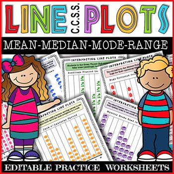 Line Plots Practice Problems Mean Median Mode And Range Pages