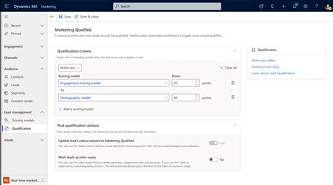 Qualify The Best Leads Dynamics 365 Customer Insights Microsoft Learn