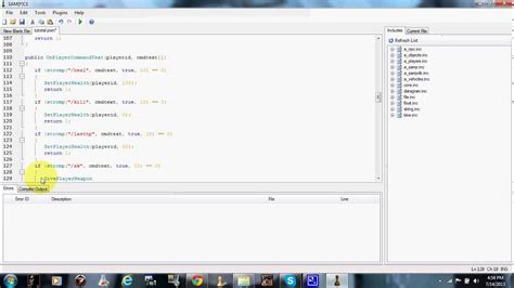 Samp Pawno Scripting Tutorial 3 Fast Commands Youtube