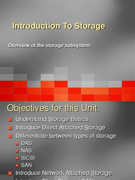 Introduction To Storage Overview Of The Storage Subsystem Download Free Pdf Network