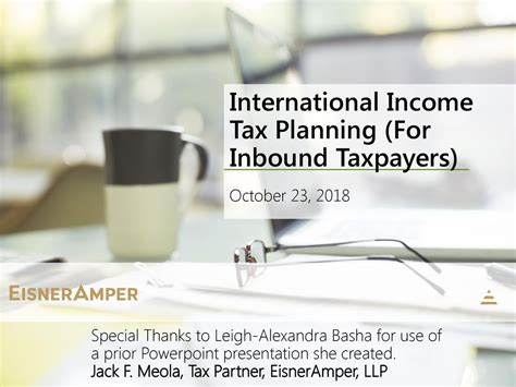 International Income Tax Planning (For Inbound Taxpayers) - ppt download
