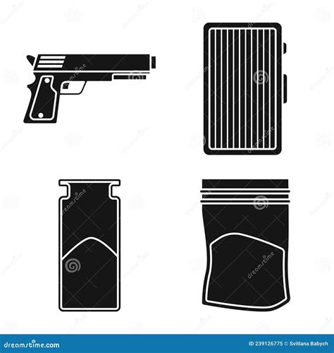 Vector Design Of Chemistry And Substance Symbol Collection Of Chemistry And Drug Stock Vector