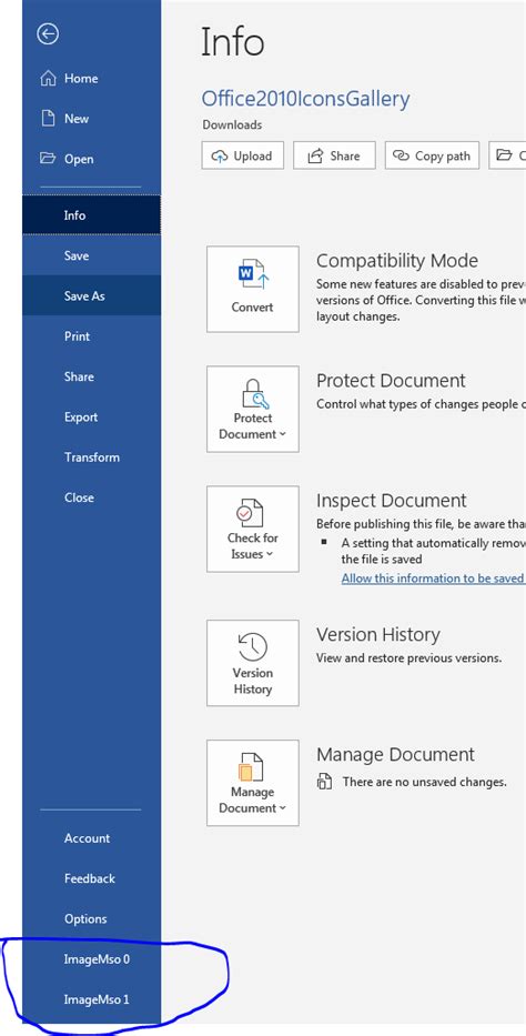 Excel Is There A Collection Of Icons Used For Imagemso Stack Overflow