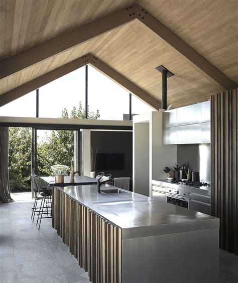 Sustainable Modern Home In New Zealand With Gabled Roof And Captivating