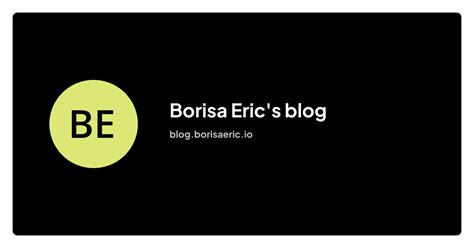 Borisa Erics Blog