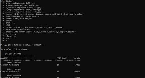 Cursor And Types Of Cursor In Oracle With Examples Diksha Oracle Training Centre