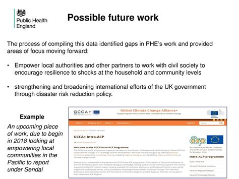 Public Health England Our Progress Under The Sendai Framework Ppt