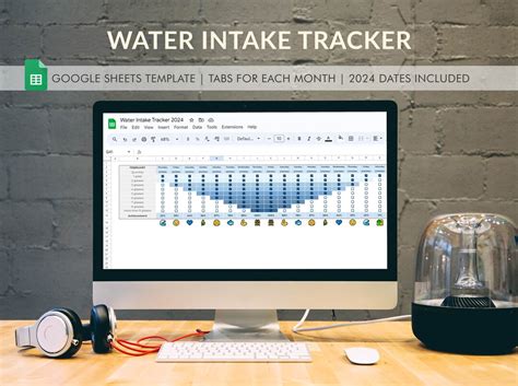 Water Intake Tracker Spreadsheet Daily Water Intake Template Google Sheets Hydration Tracker