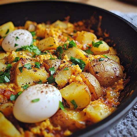 Potato Egg Scramble A Nutritious And Healthy Breakfast