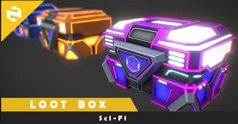 Loot Box Sci Fi 3d 小道具 Unity Asset Store