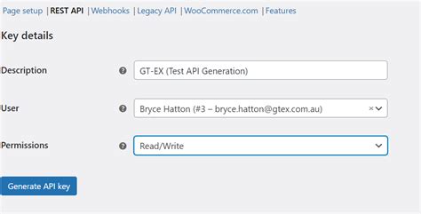 How To Create Your Woocommerce Rest Api Key Gt Ex