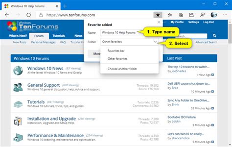 how to add a site to favorites in microsoft edge chromium tutorials